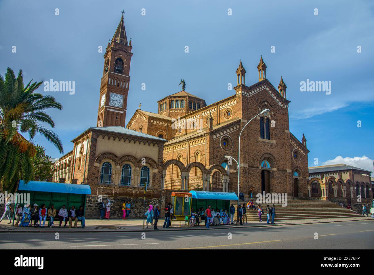 St. Mary´s Catholic Cathedral on Harnet Avenue, Asmara, Eritrea, Africa ...