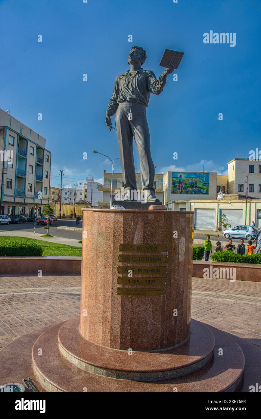 Pushkin statue hi-res stock photography and images - Alamy