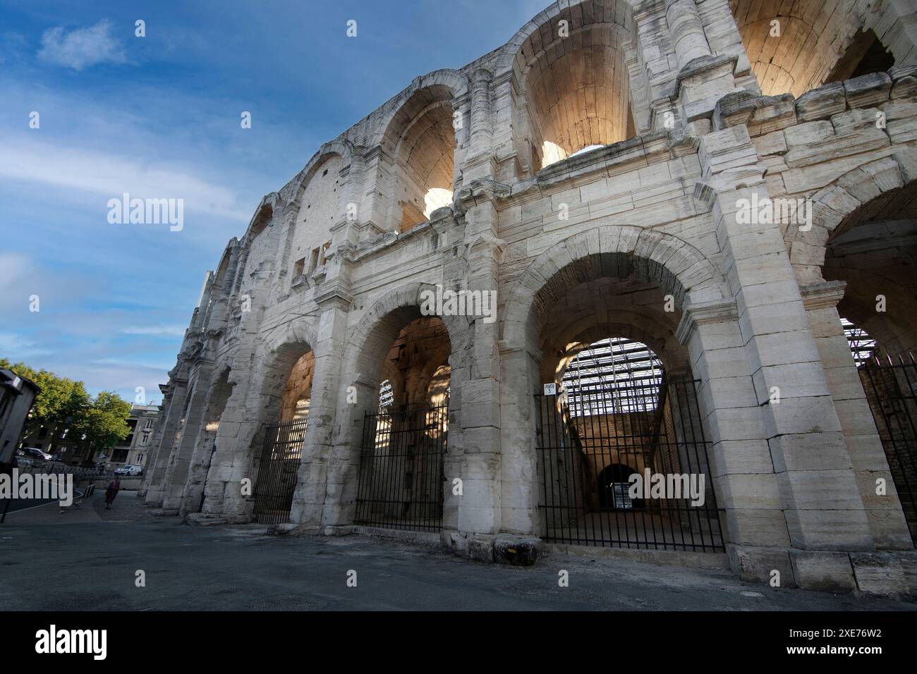 Arles Amphitheatre (les Arenes d'Arles), built by the Romans in 90 AD, Arles, Bouches-du-Rhone ...