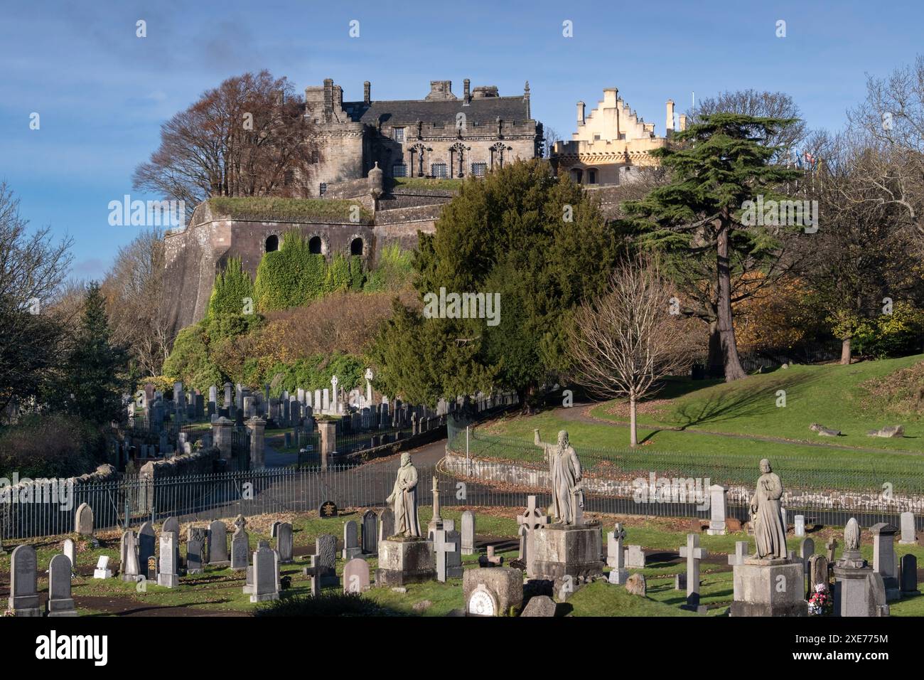 Stirling Castle viewed from Stirling Old Town Cemetery, Stirling ...