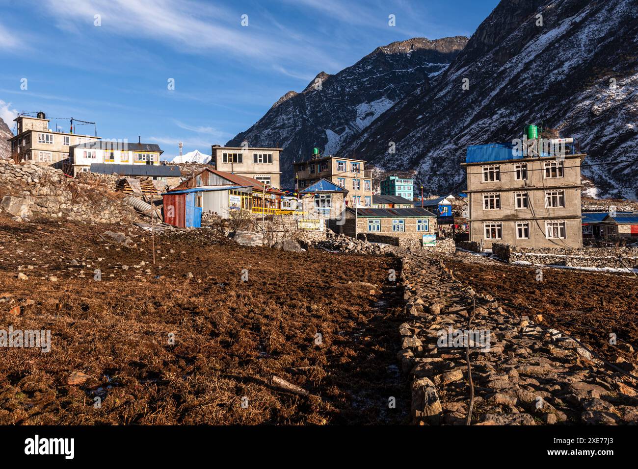 Lang Tang Village, a high altitude village on the Lang Tang Valley Trek ...