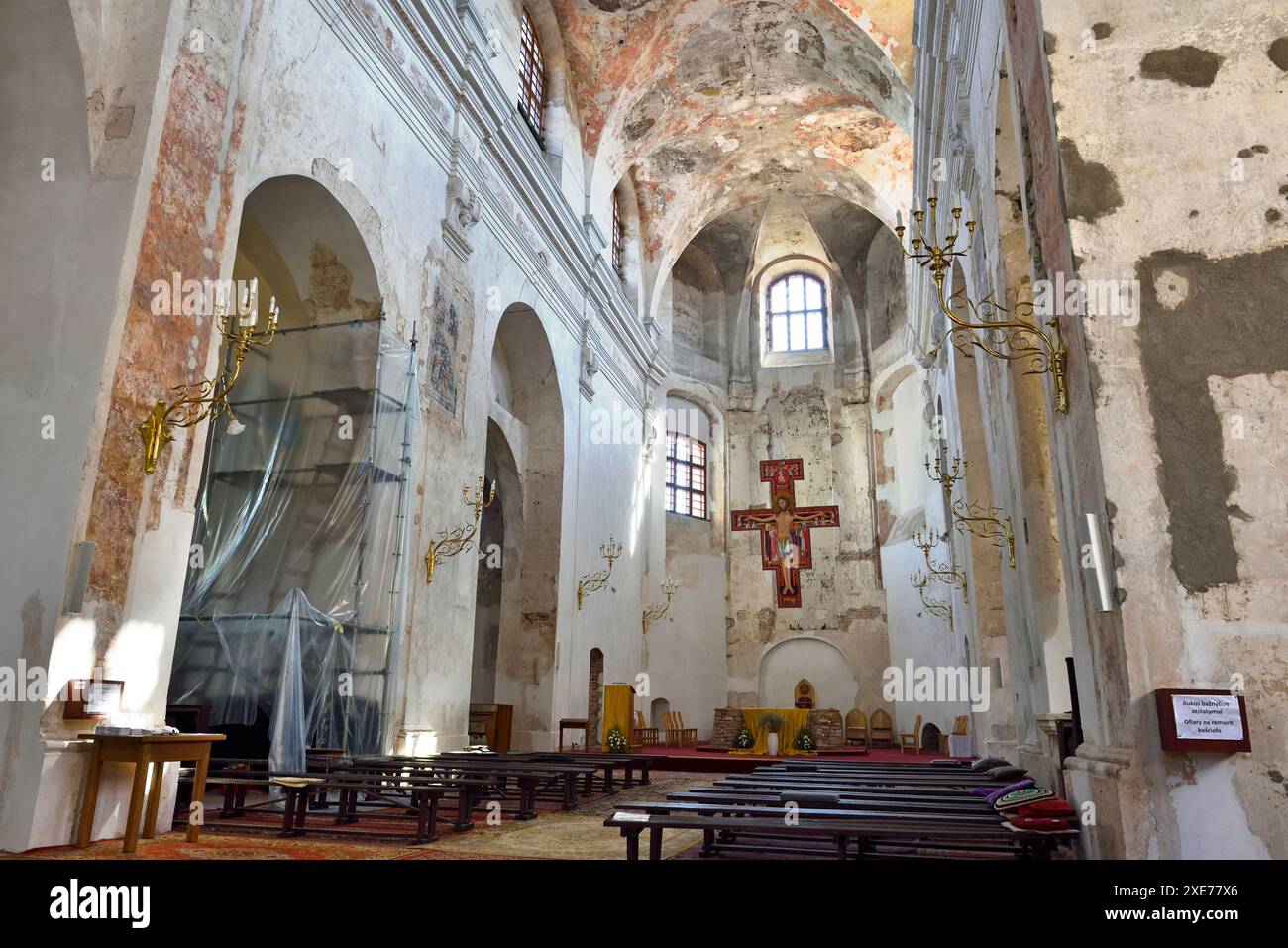 Restoration of frescoes in the Assumption church, Traku street, Old ...