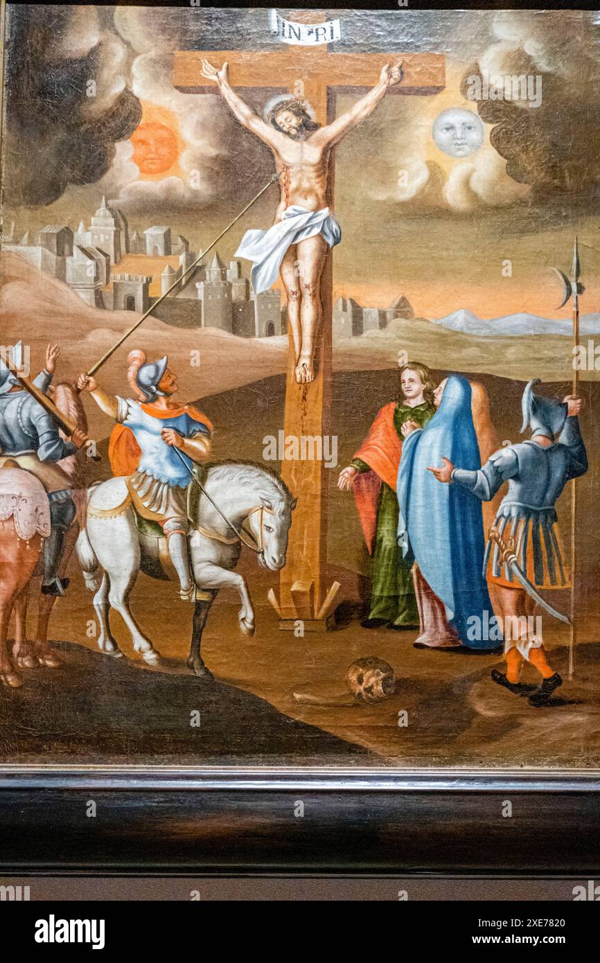 The centurion's spear to Christ Stock Photo - Alamy