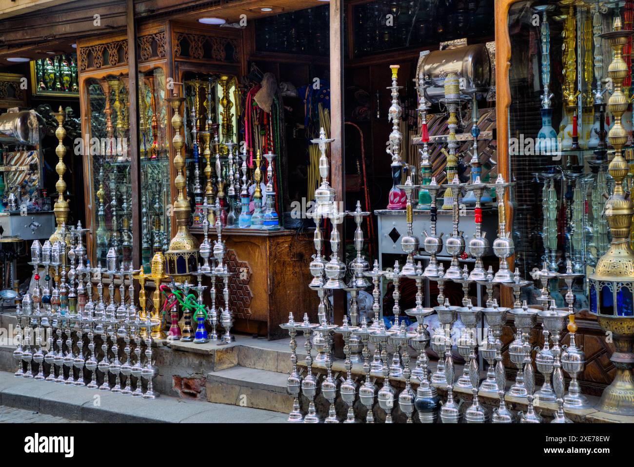 Hookahs for sale, Al-Muizz Street, Historic Cairo, Cairo, Egypt, North ...