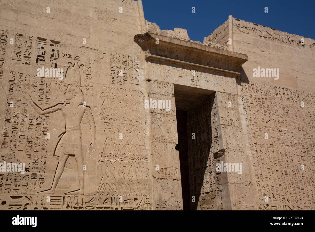 Entrance Gate to Second Courtyard, Second Pylon, Medinet Habu, Mortuary ...