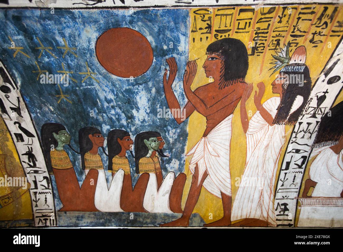 Wall Paintings, Tomb of Sennedjem, TT1, Deir el-Medina, Ancient Thebes ...