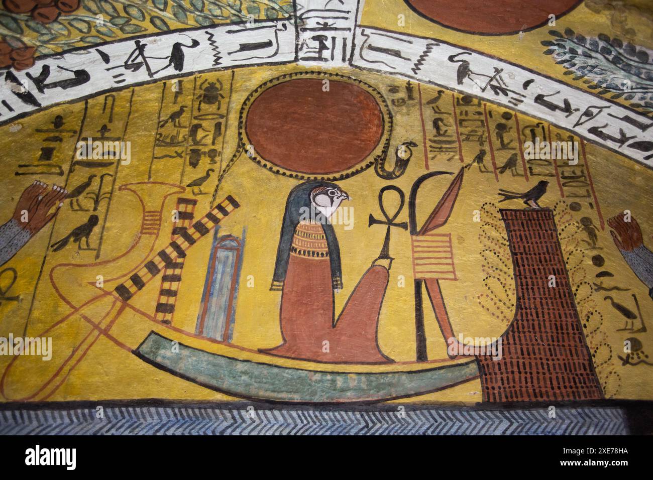 Wall Paintings, Tomb of Sennedjem, TT1, Deir el-Medina, Ancient Thebes ...