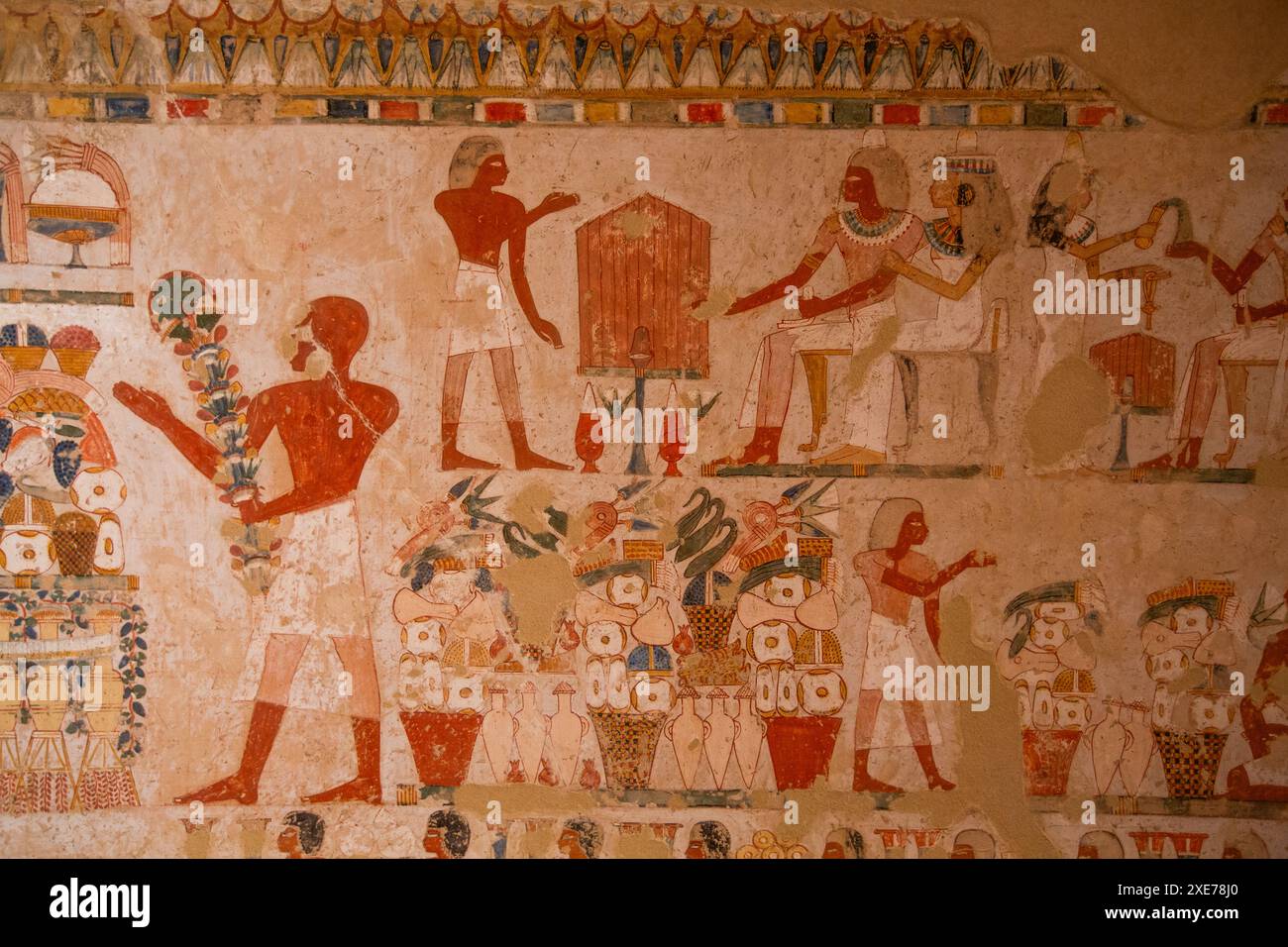 Wall Paintings, Tomb of Menna, TT69, Tombs of the Nobles, Ancient ...