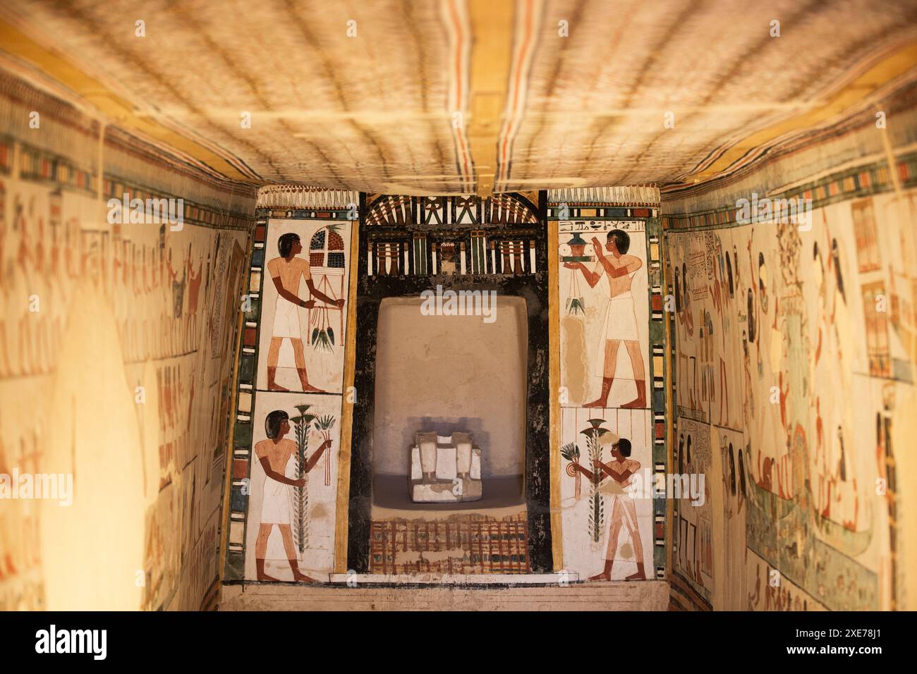 The Longitudinal Chamber, Tomb of Menna, TT69, Tombs of the Nobles ...