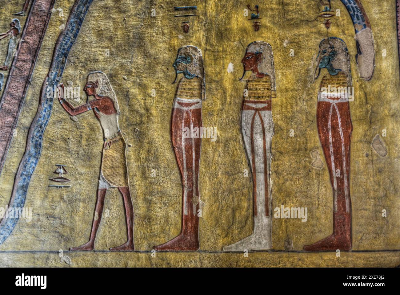 Reliefs, Tomb of Tausert and Setnakht, KV14, Valley of the Kings ...