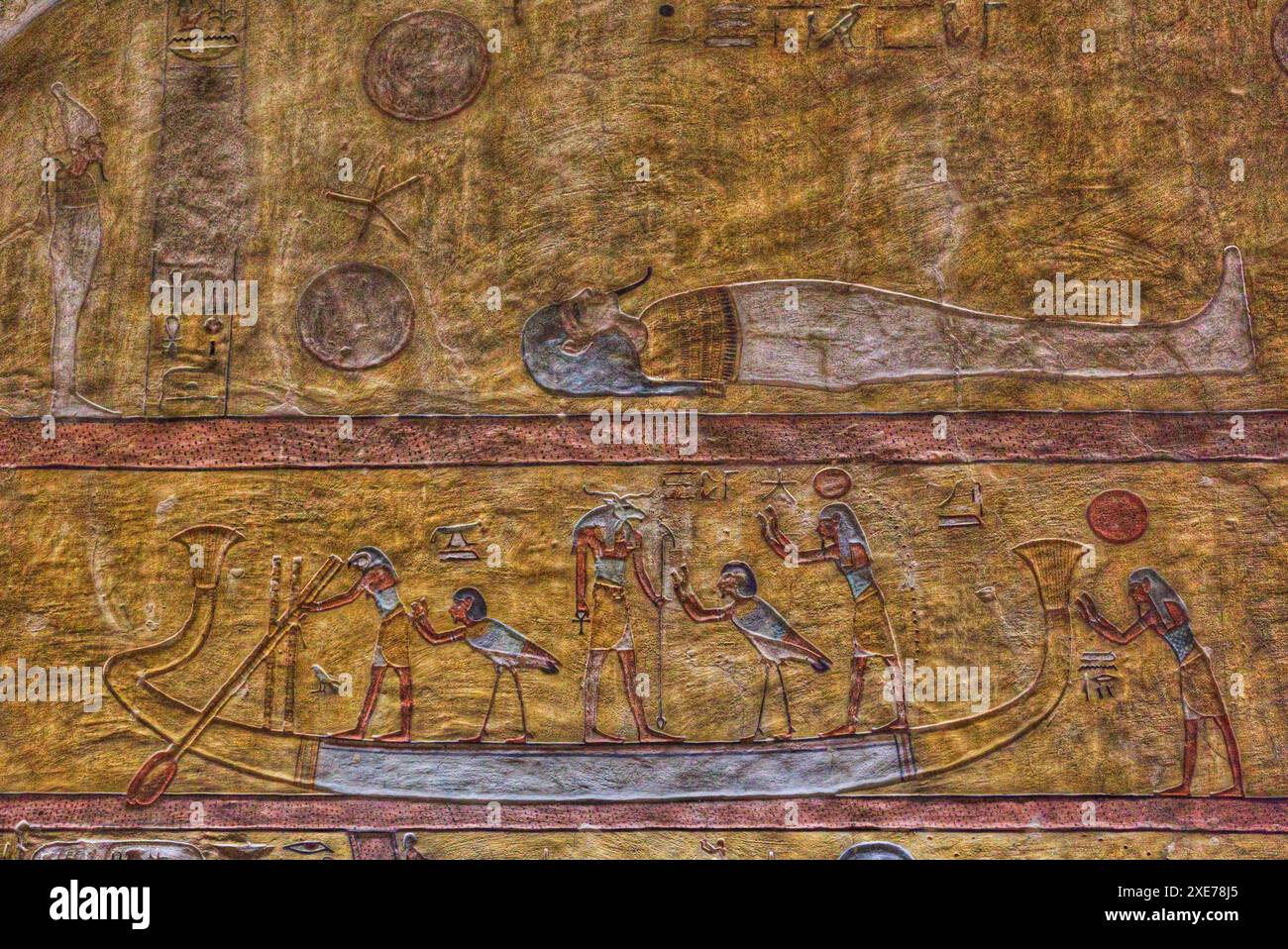 Reliefs, Tomb of Tausert and Setnakht, KV14, Valley of the Kings ...