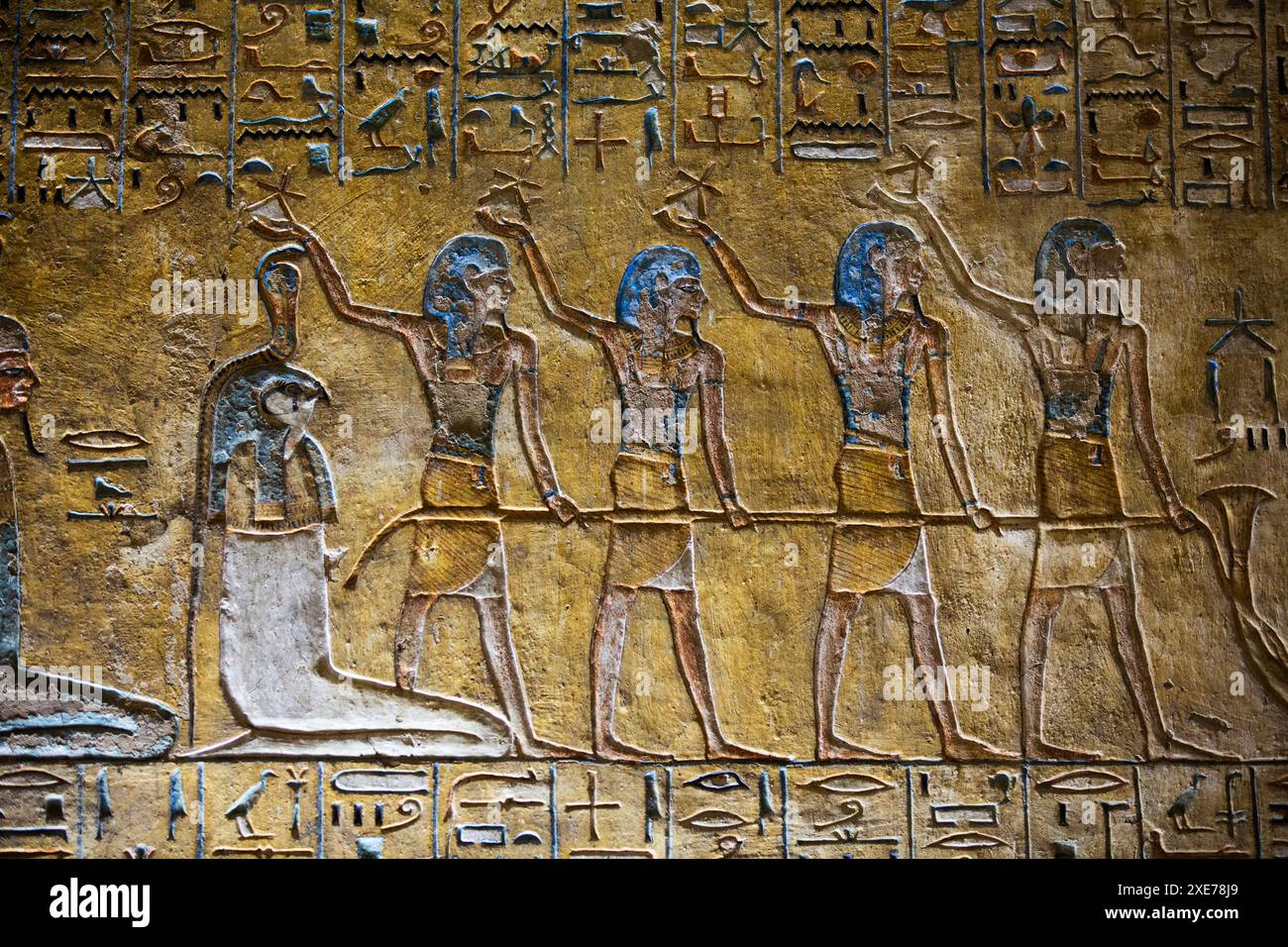 Reliefs, Tomb of Tausert and Setnakht, KV14, Valley of the Kings ...