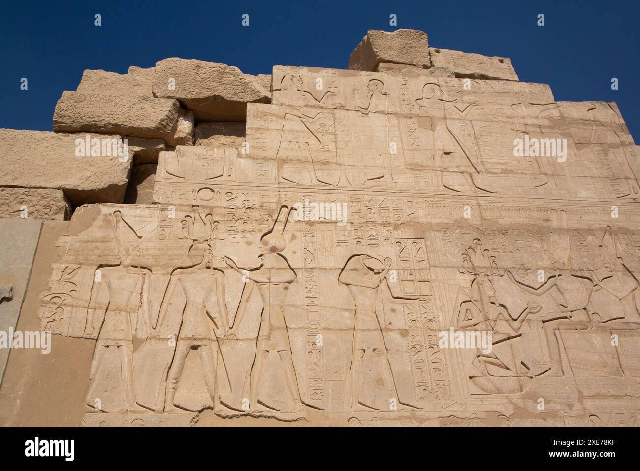 Reliefs, Ramesseum, Memorial Temple of Pharaoh Ramesses II, 13th ...