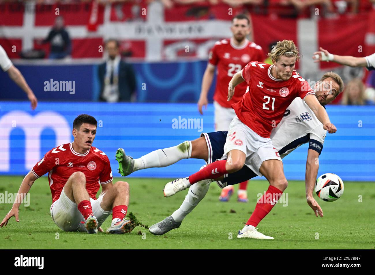 FRANKFURT AM MAIN, GERMANY - JUNE 20: Harry Kane, Morten Hjulmand in ...