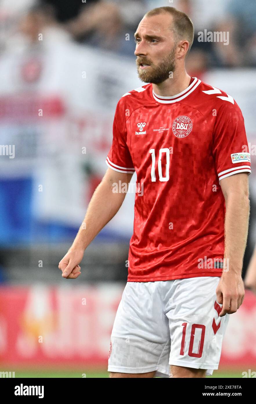 FRANKFURT AM MAIN, GERMANY - JUNE 20: Christian Eriksen of Denmark ...