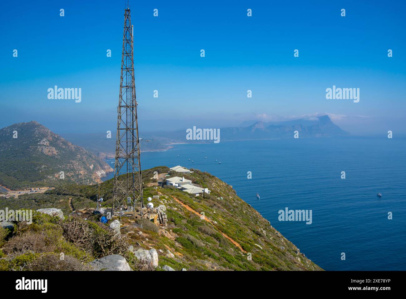 View of False Bay from lighthouse, Cape of Good Hope Nature Reserve ...