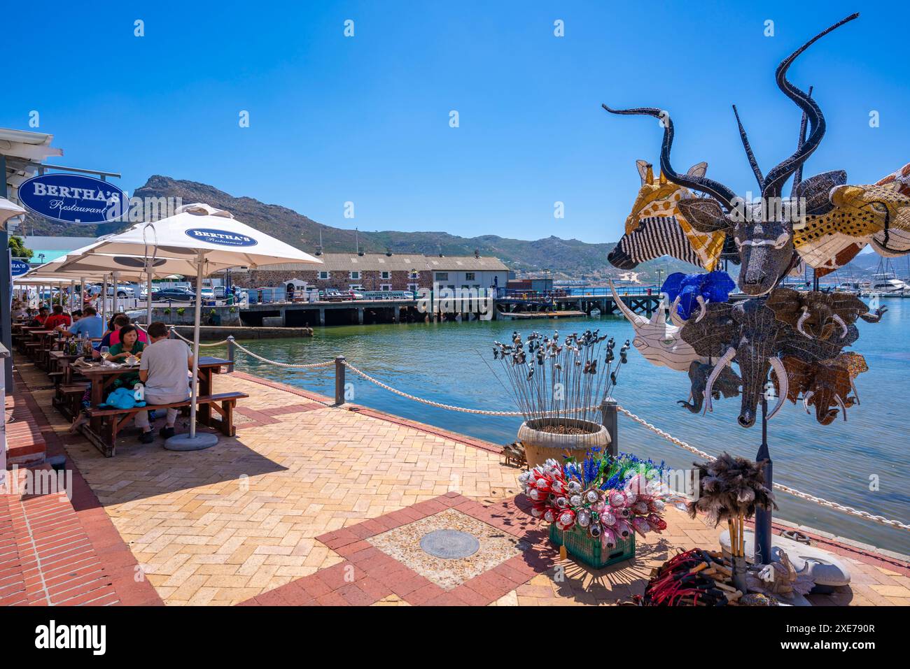 View of restaurant in the Waterfront, Simon's Town, Cape Town, Western ...