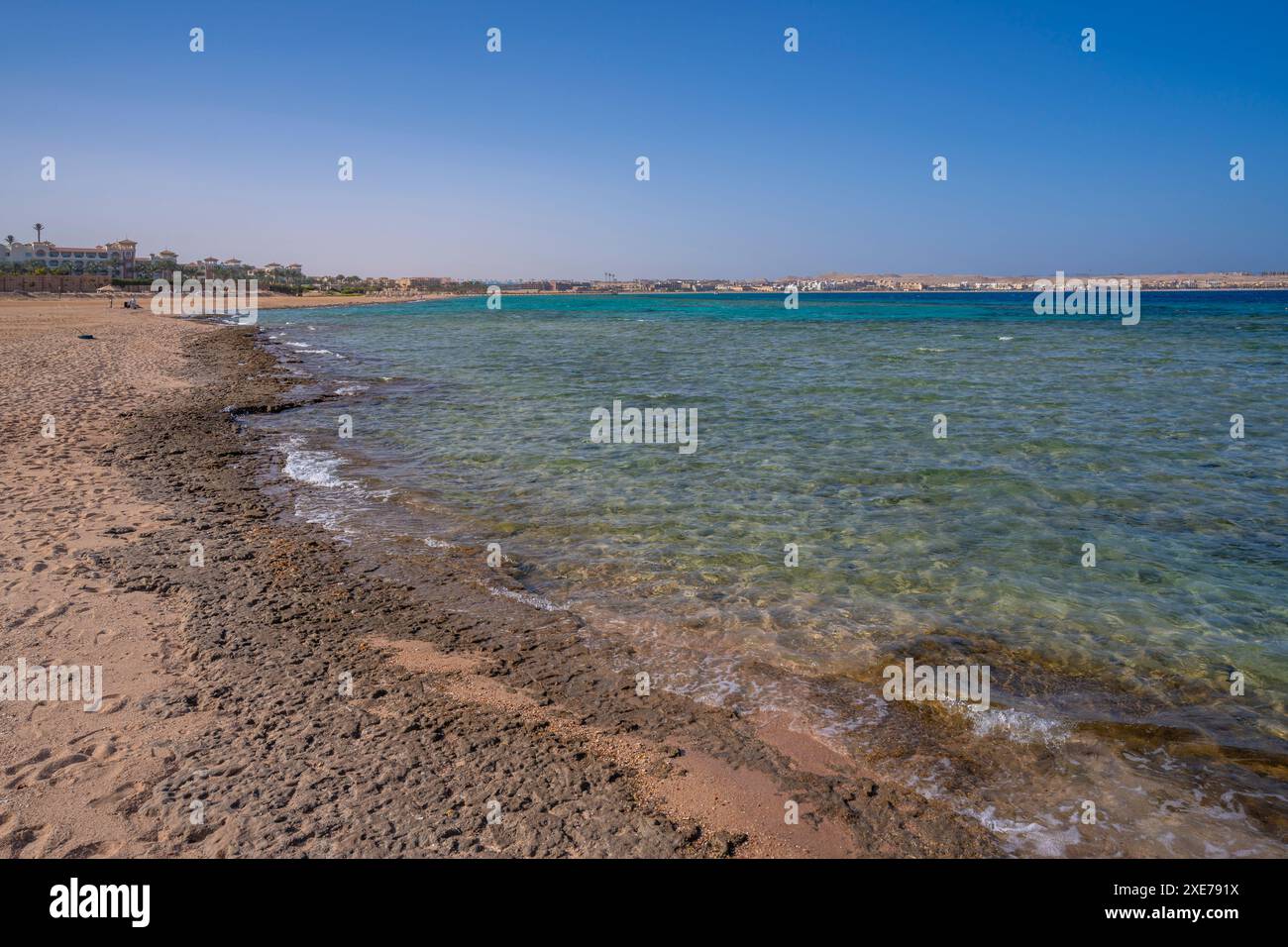 View of beach and Sahl Hasheesh visible in background, Sahl Hasheesh ...