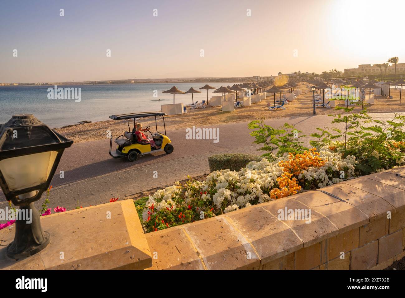 View of beach in Sahl Hasheesh Old Town, Sahl Hasheesh, Hurghada, Red ...