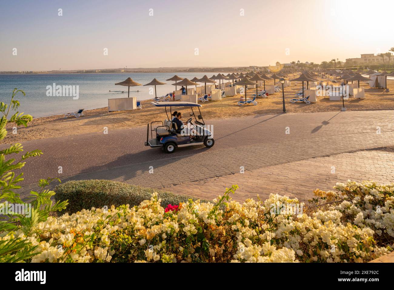 View of beach in Sahl Hasheesh Old Town, Sahl Hasheesh, Hurghada, Red ...