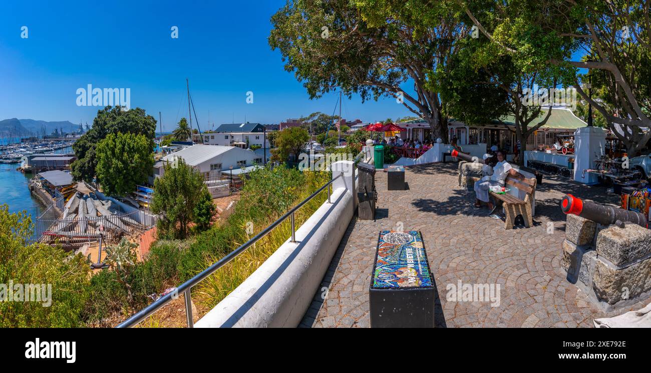 View of restaurant overlooking marina in Jubilee Square, Simon's Town ...