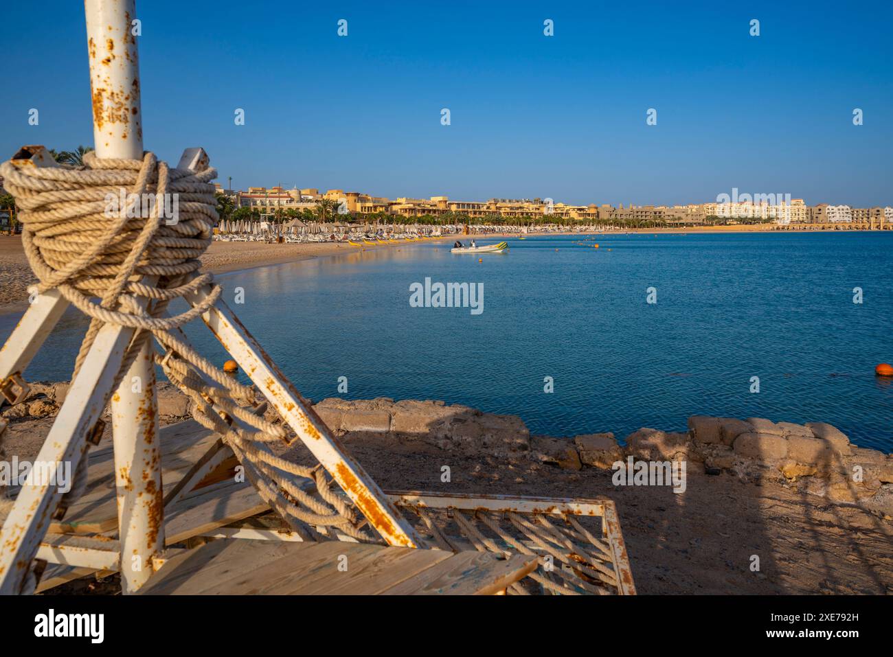 View of beach in Sahl Hasheesh Old Town, Sahl Hasheesh, Hurghada, Red ...