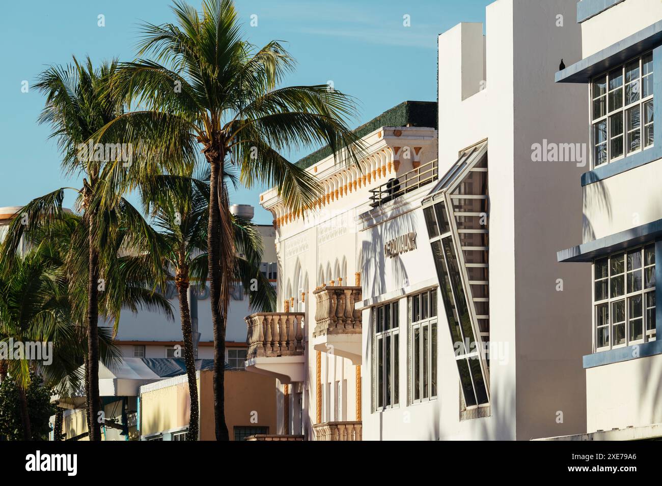 Art deco architecture, South Beach, Miami, Dade County, Florida, United ...