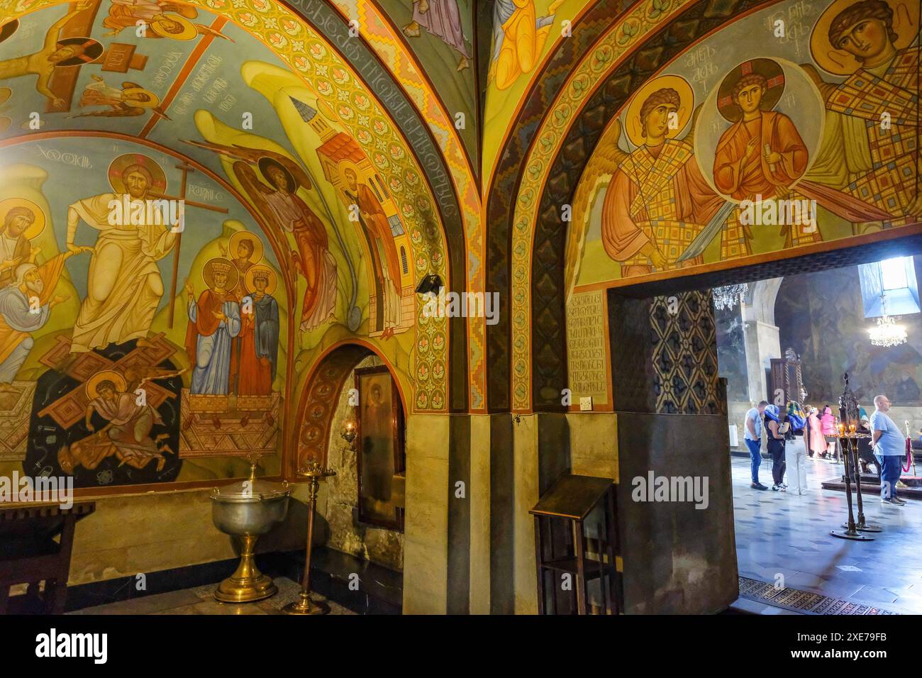 Tbilisi, Georgia - June 11, 2024: Interior of the Sioni Cathedral, it ...