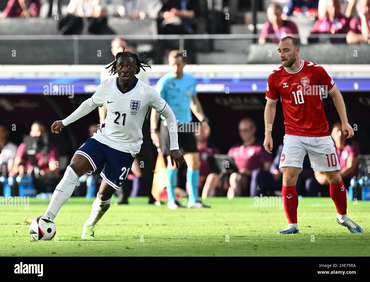 FRANKFURT AM MAIN, GERMANY - JUNE 20: Eberechi Eze during the UEFA EURO ...