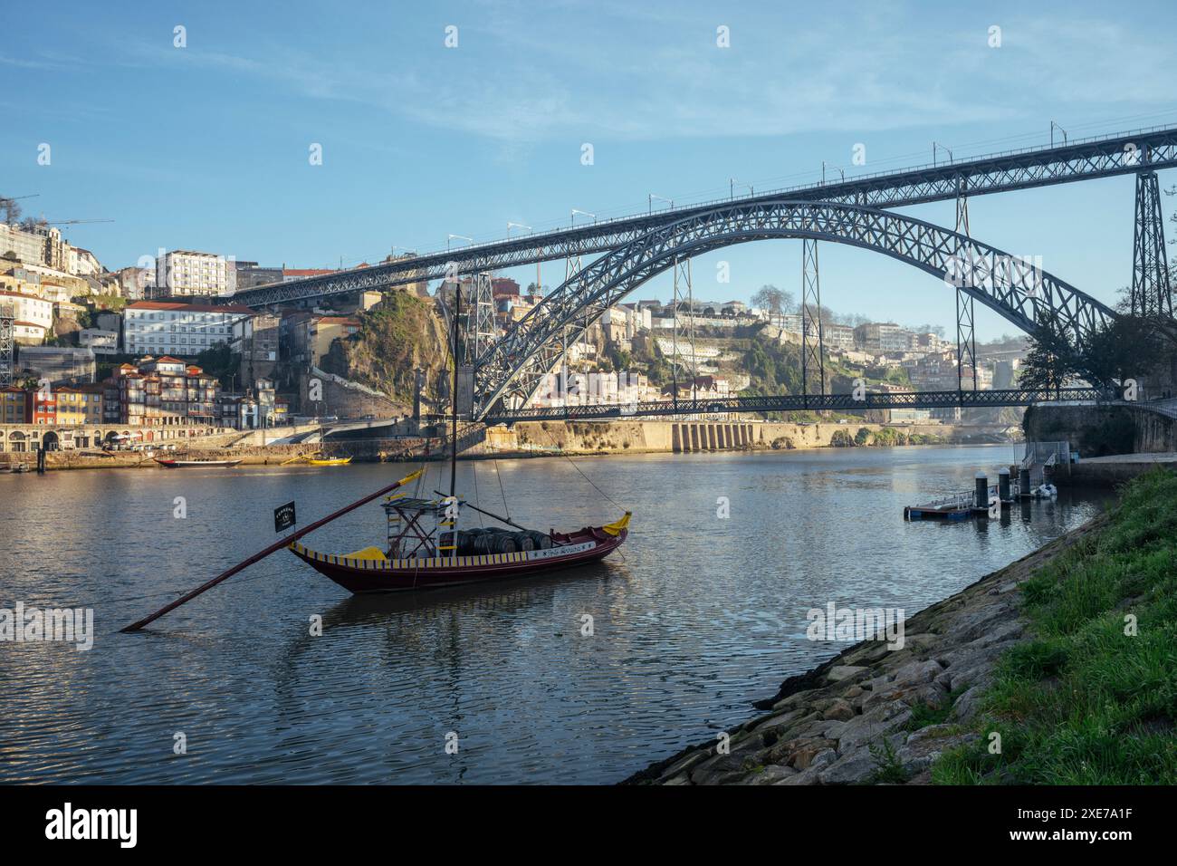 Ponte Dom Luis I Bridge and Douro River, UNESCO World Heritage Site ...