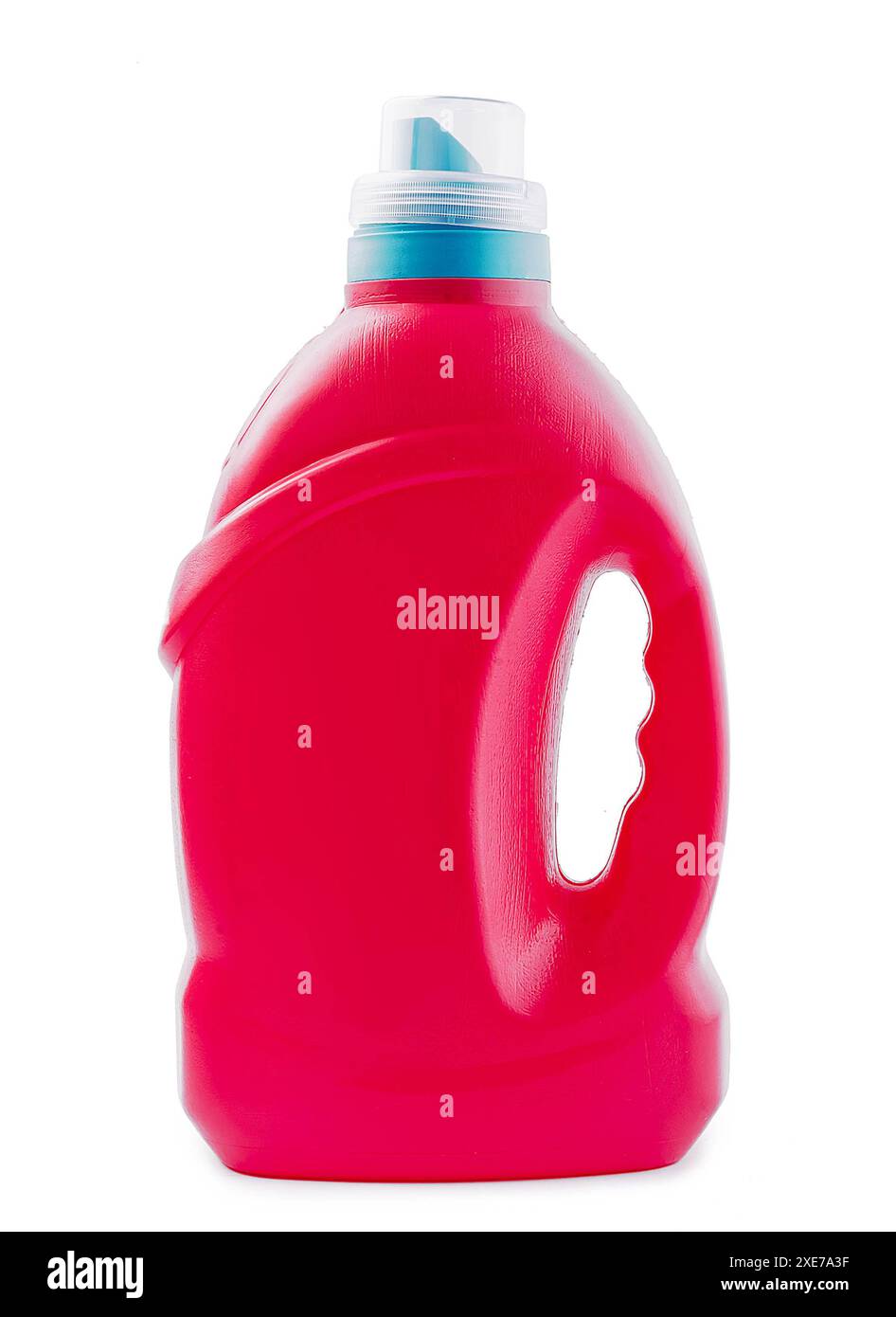 Red Detergent Bottle isolated on white background Stock Photo - Alamy