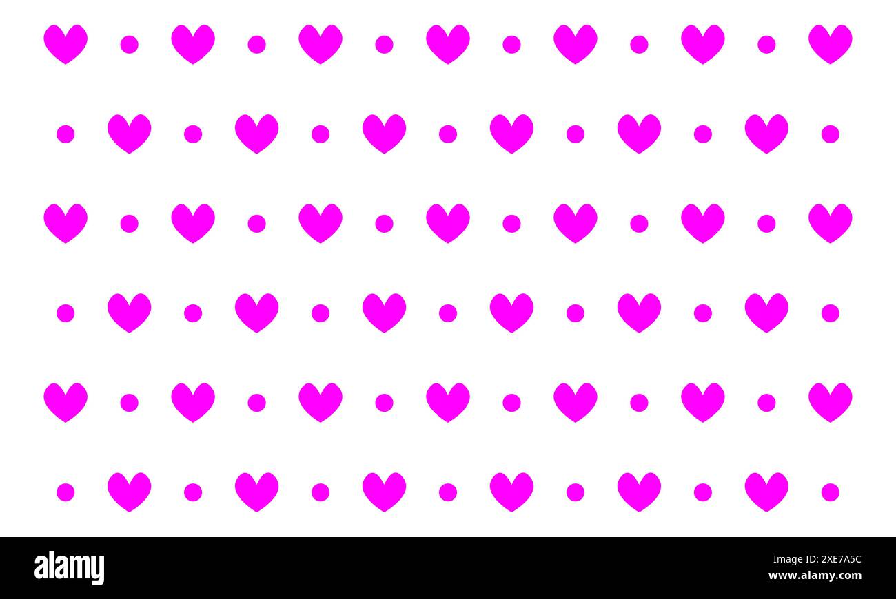 Heart love pattern background. Vector illustration Stock Vector Image ...