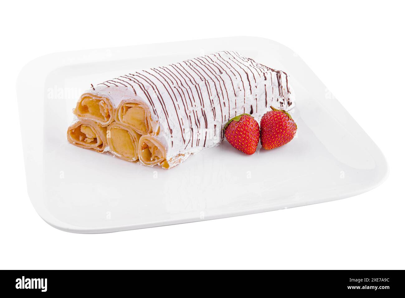 Delicious whipped cream crepe hi-res stock photography and images - Alamy