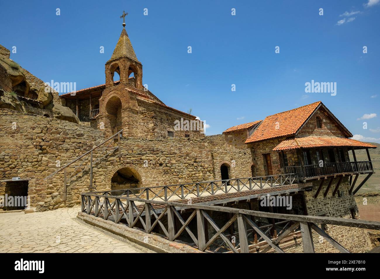Udabno, Georgia - June 20, 2024: David Gareji is a Georgian Orthodox ...