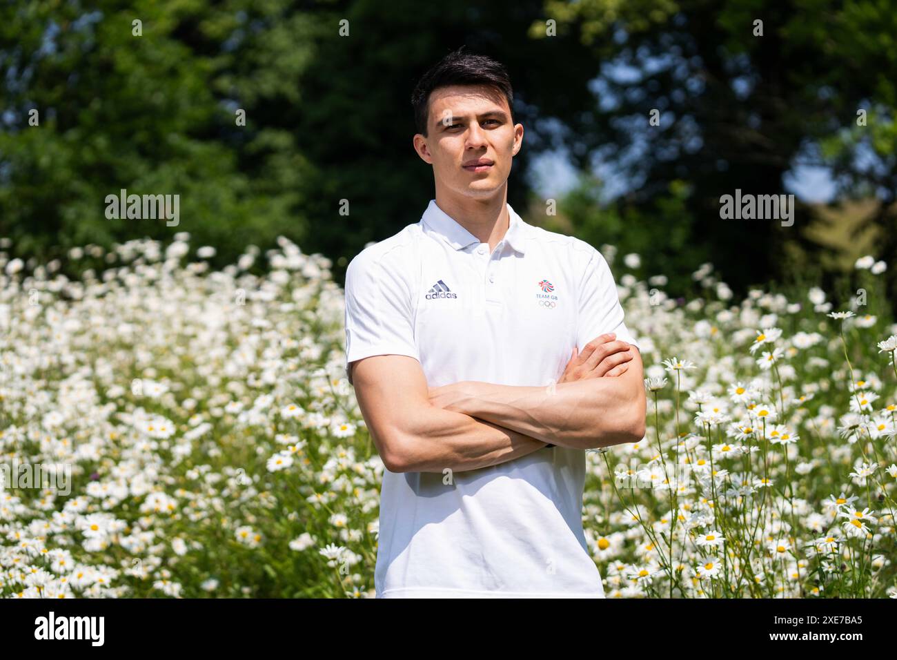 Team GB's Joe Choong during the Team GB Paris 2024 Modern Pentathlon ...