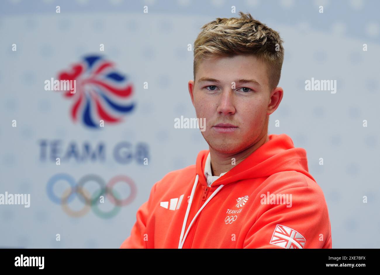 Harry Charles during a Team GB kitting out session for the Paris ...