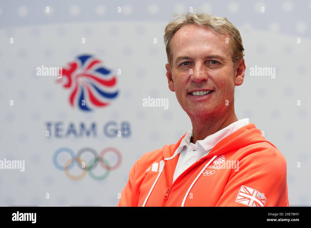 Carl Hester during a Team GB kitting out session for the Paris Olympics ...