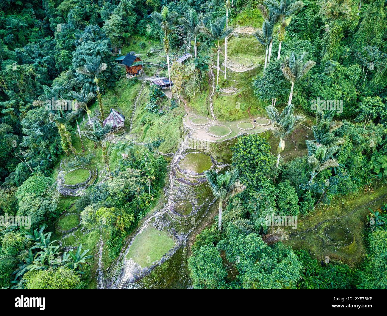 Ciudad Perdida, ancient ruins in Sierra Nevada mountains. Santa Marta ...