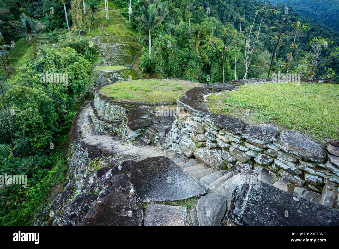 Ciudad Perdida, ancient ruins in Sierra Nevada mountains. Santa Marta ...