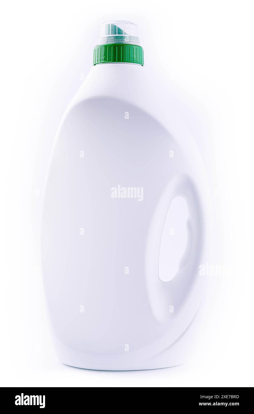 Plastic container for liquid detergent isolated Stock Photo - Alamy