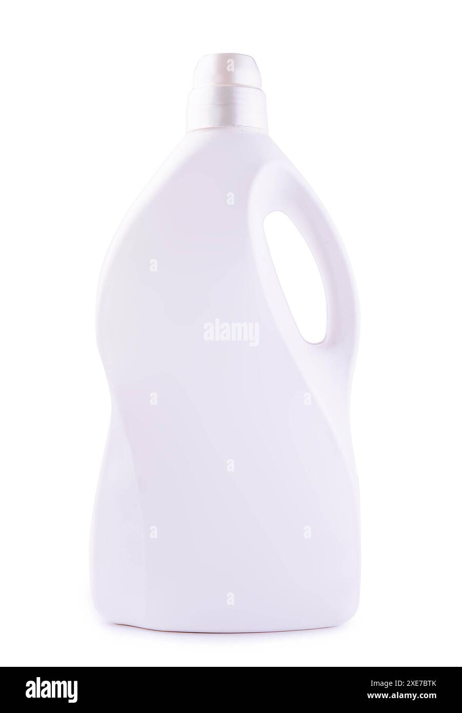 White plastic container for liquid detergent isolated Stock Photo - Alamy