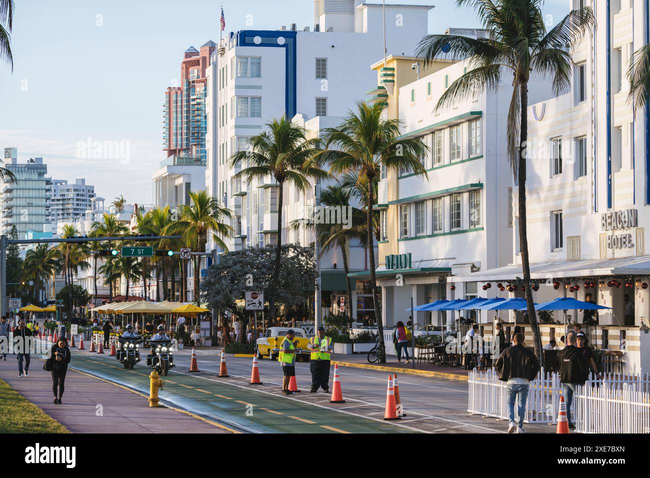 Ocean Drive, South Beach, Miami, Dade County, Florida, United States of ...