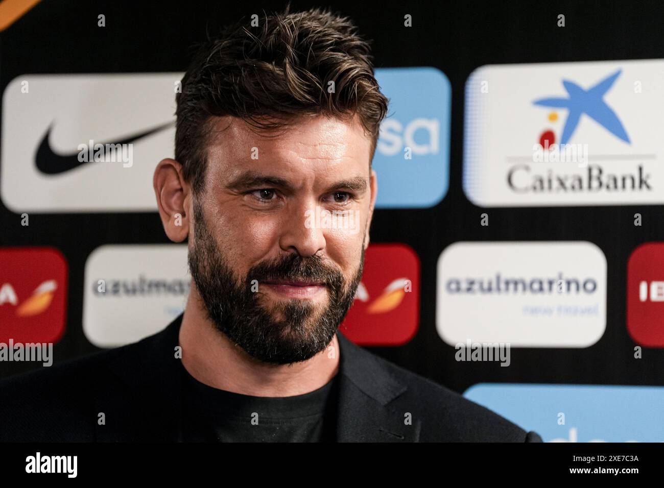 Madrid, Spain, June 25, 2024,Marc Gasol before the international ...