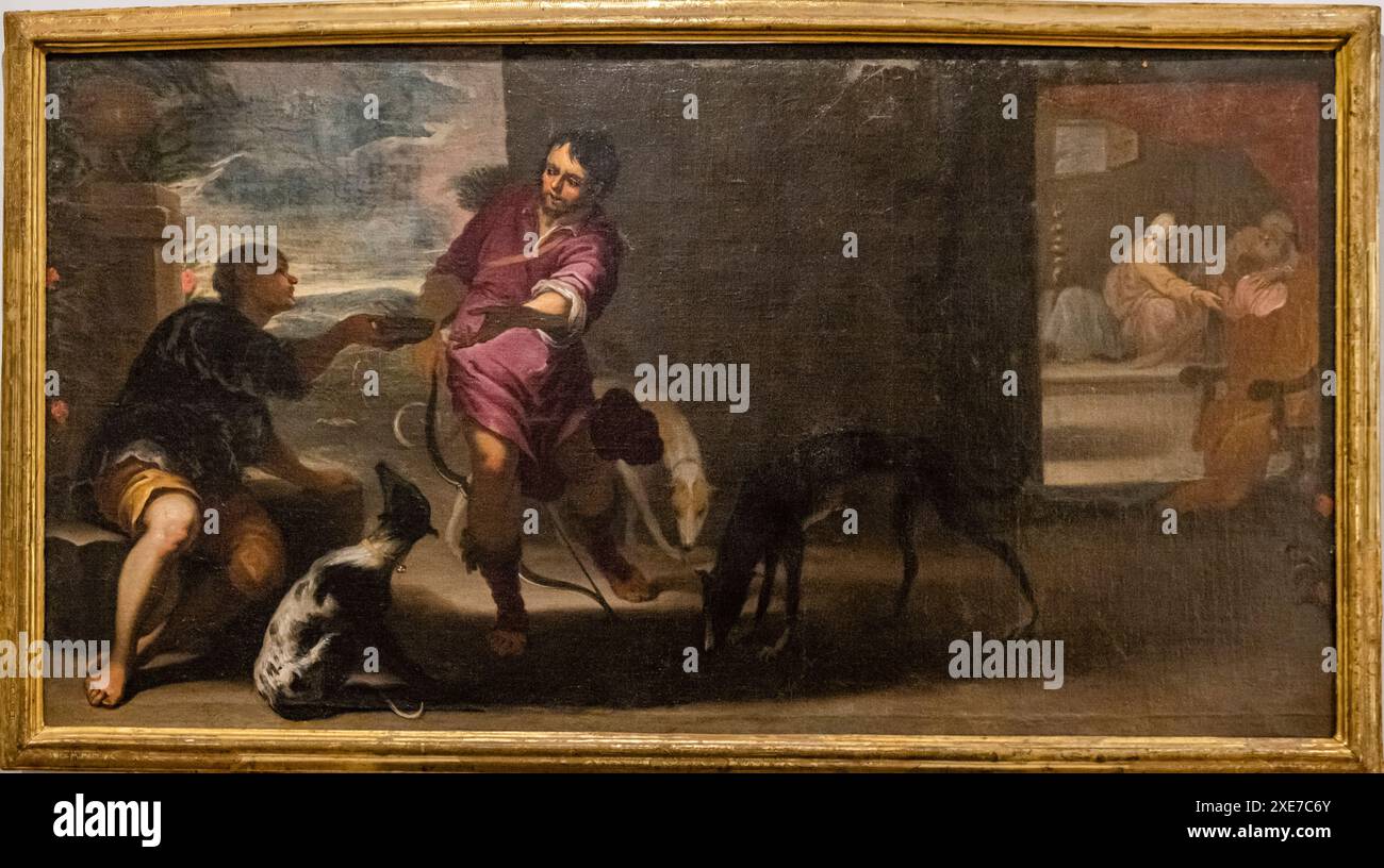 Jacob's blessing and sale of Esau's firstborn Stock Photo - Alamy