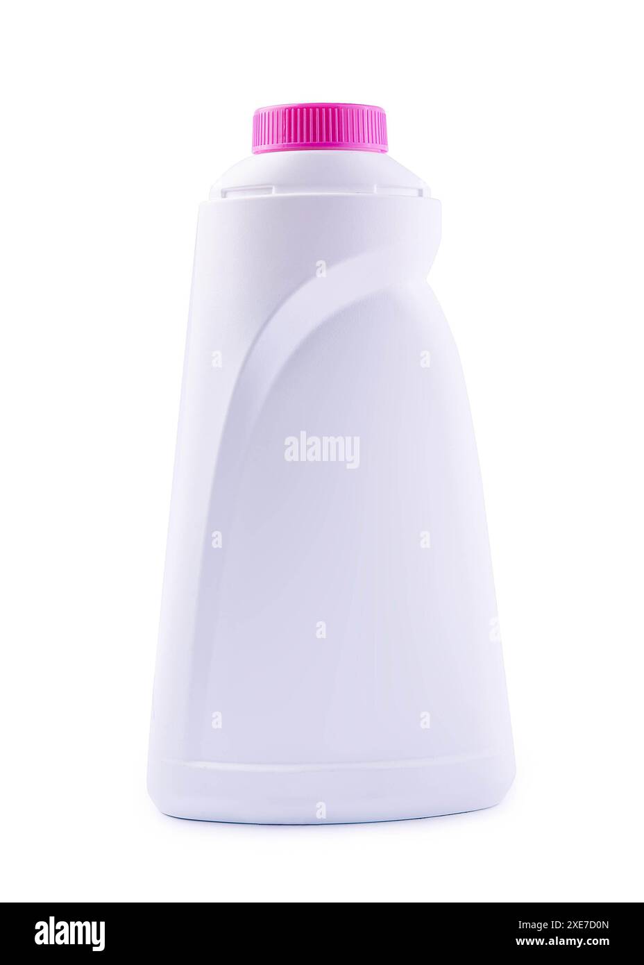 White plastic bottle for liquid laundry detergent cleaning agent Stock ...