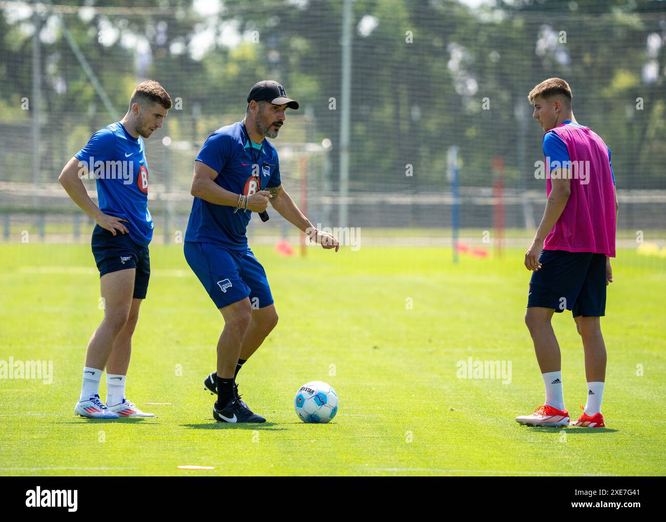 26 June 2024, Berlin: Soccer: Bundesliga 2, Hertha BSC, first team ...