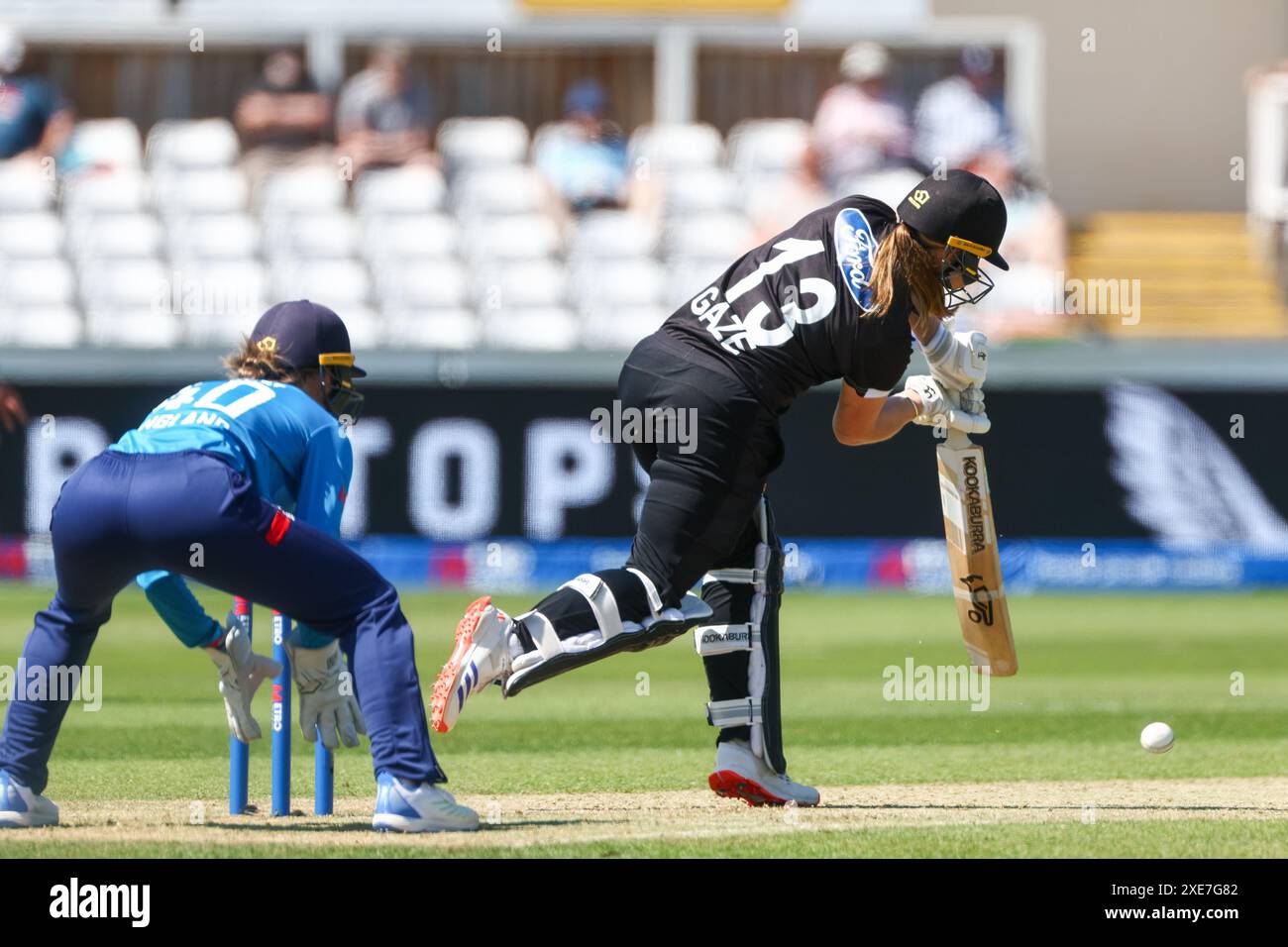 Chester Le Street, UK. 26th June, 2024. Isabella Gaze in action with ...