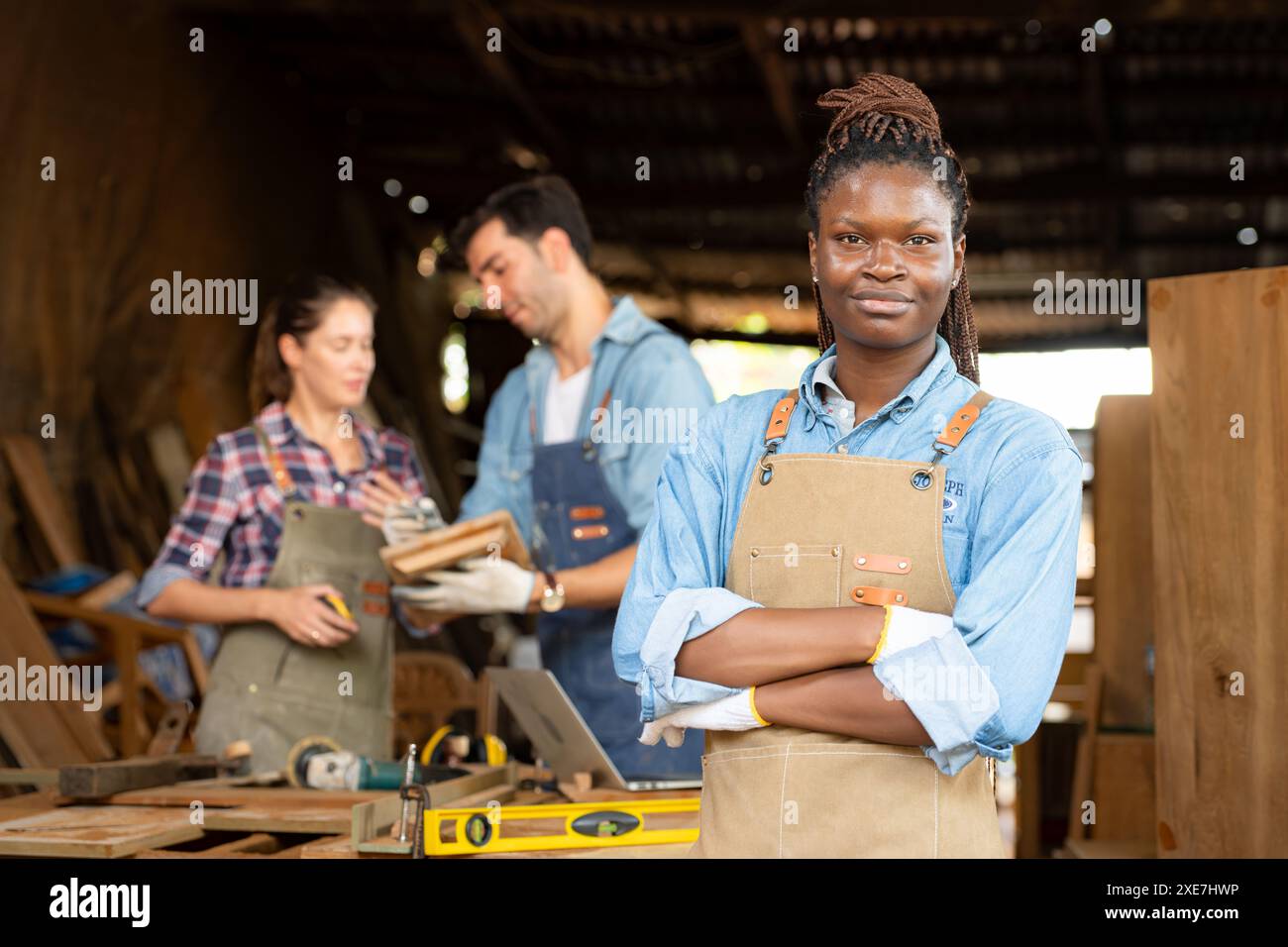 Female architect carpenter hi-res stock photography and images - Alamy