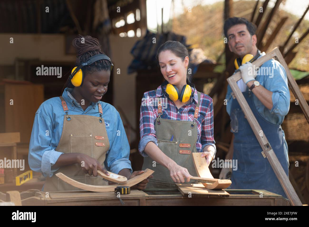 Professional carpenter working sawmill hi-res stock photography and ...