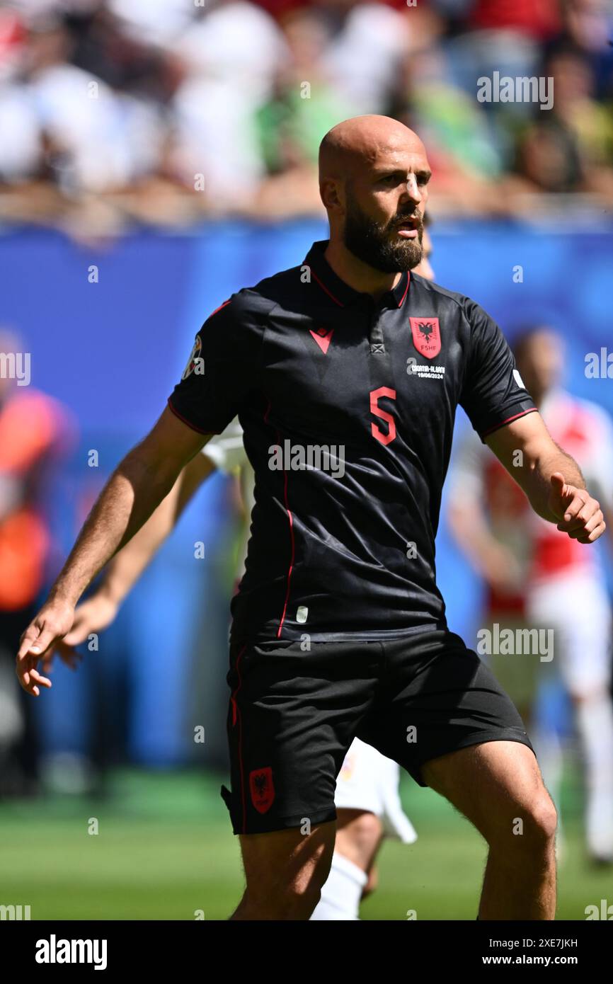 HAMBURG, GERMANY - JUNE 19: Arlind Ajeti during the UEFA EURO 2024 ...